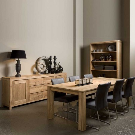 Table à manger en teck Losar Dimension 140x90
