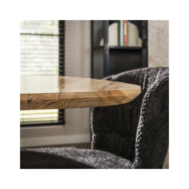 Table à Manger Triangle en Bois d’Acacia – Design Contemporain et Robuste